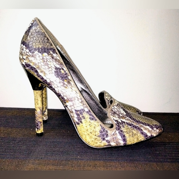 Worthington | Shoes | Worthington Size75 Faux Snake Skin Stiletto Heels ...